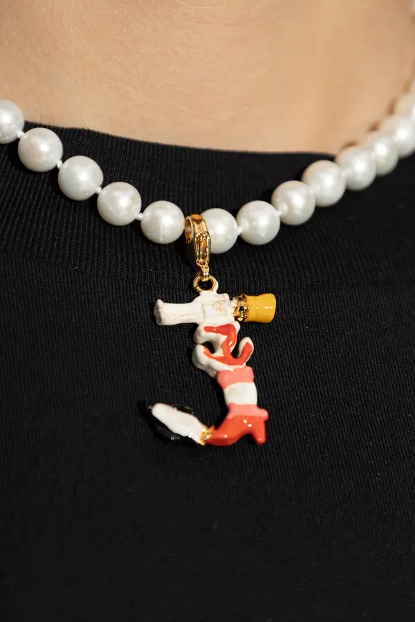 Marni J-shaped Fox Pendant - Multicolour