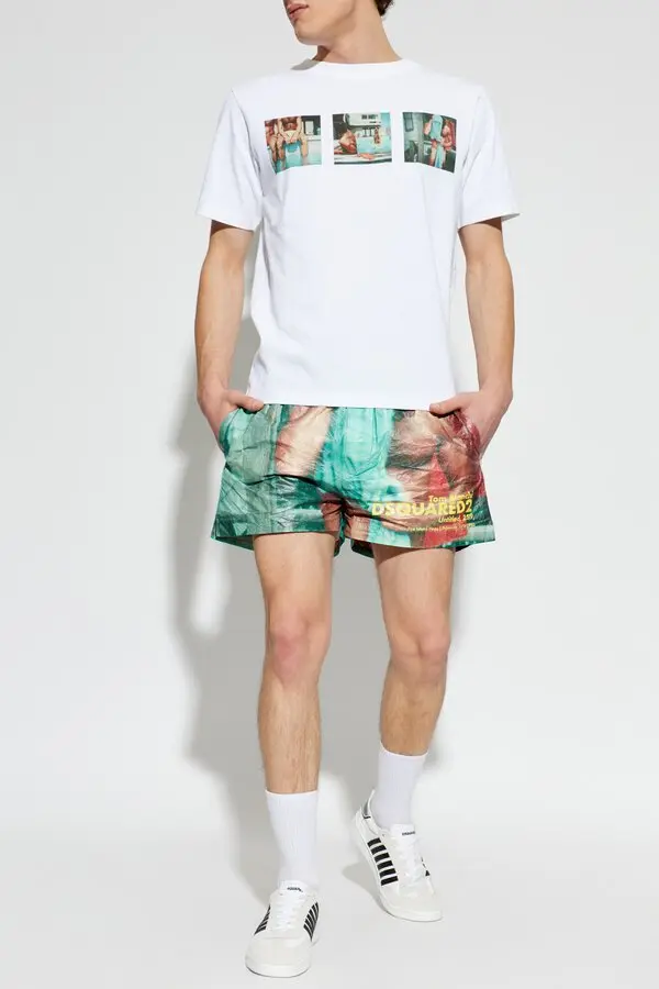 Dsquared2 X Tom Bianchi Printed Shorts - Multicolour