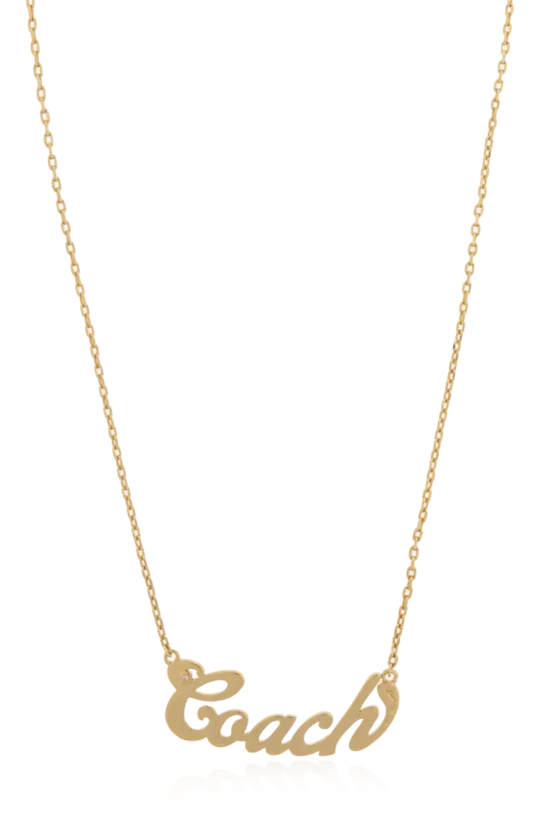 Coach Brass Necklace - Gold