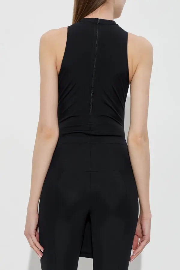 Vetements Bodysuit With Embroidered Logo - Black