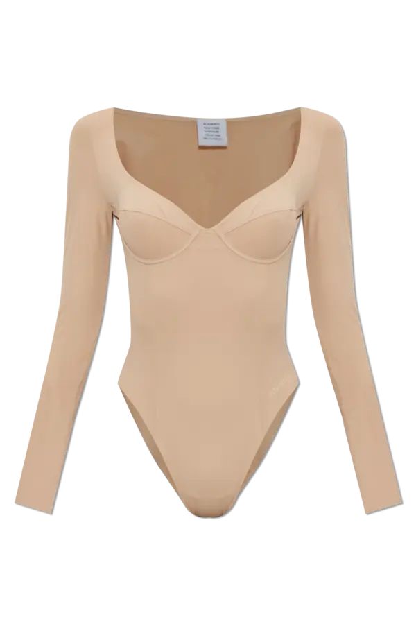 Vetements Long-sleeved Bodysuit - Beige
