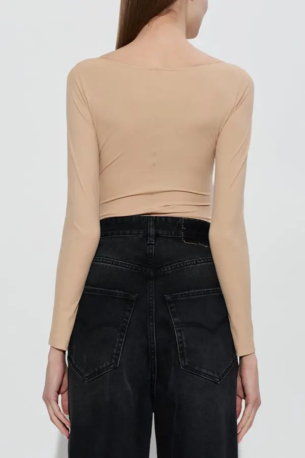 Vetements Long-sleeved Bodysuit - Beige
