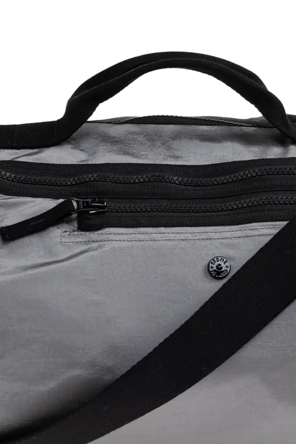 Stone Island Hand Luggage Bag With Logo Patch - Grey