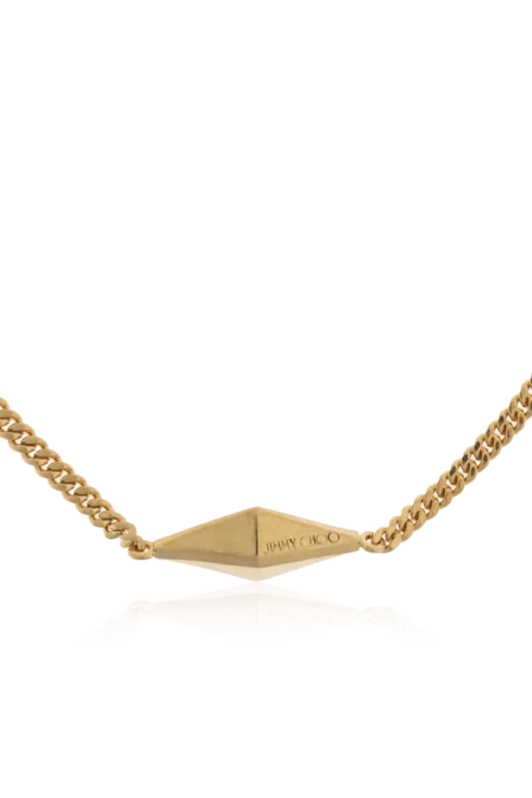 JIMMY CHOO Engraved Logo Bracelet - Gold