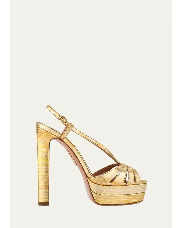 AQUAZZURA 130mm Aimee Platform Sandals