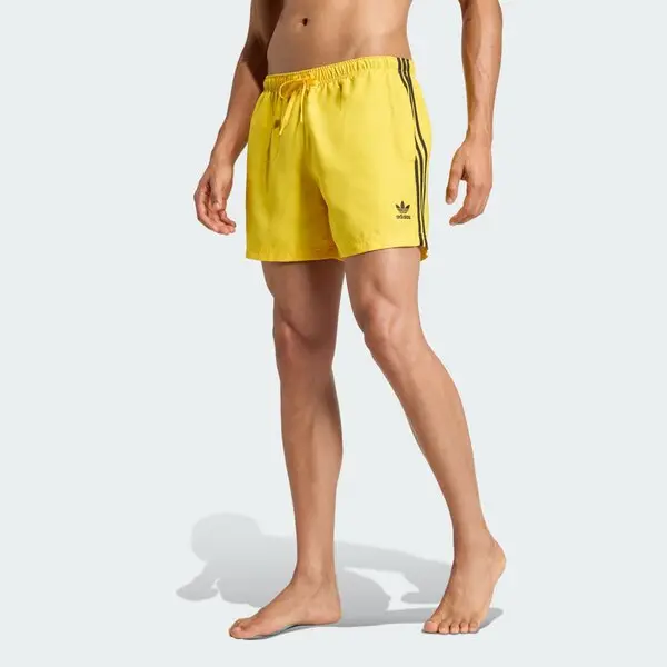 Adidas Adicolor 3-stripes 5-inch Swim Shorts - Yellow