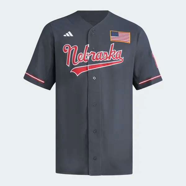 Adidas Nebraska Full-button Jersey