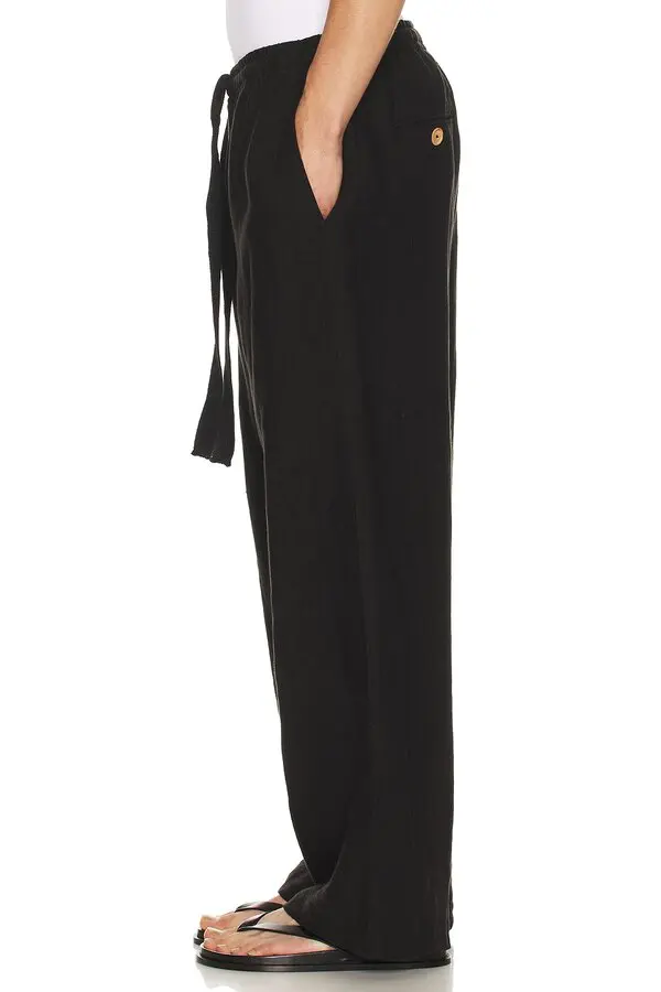 Commas Wide Leg Linen Trousers