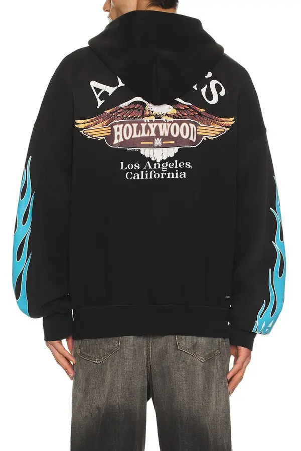 Amiri Ma Flames Zip Hoodie
