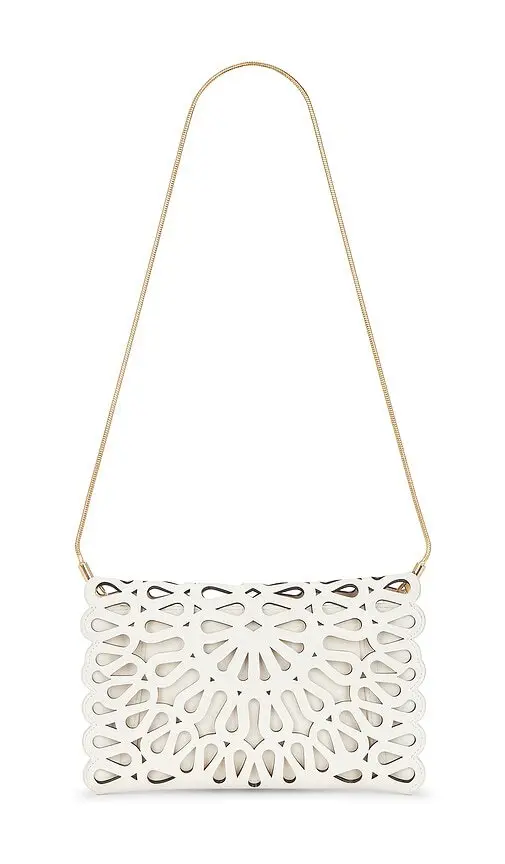 Simkhai Mccall Laser Cut Clutch - Cream