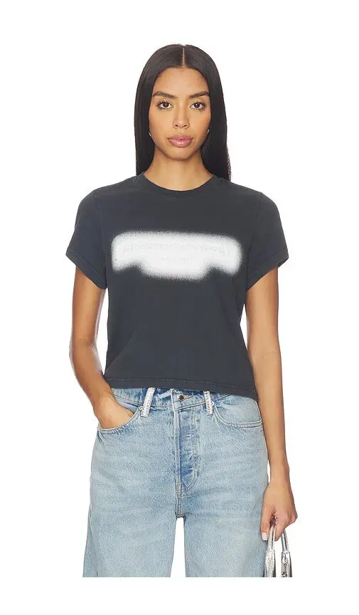 Alexander Wang Emboss Graphic Shrunken Tee