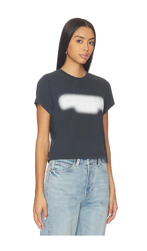Alexander Wang Emboss Graphic Shrunken Tee