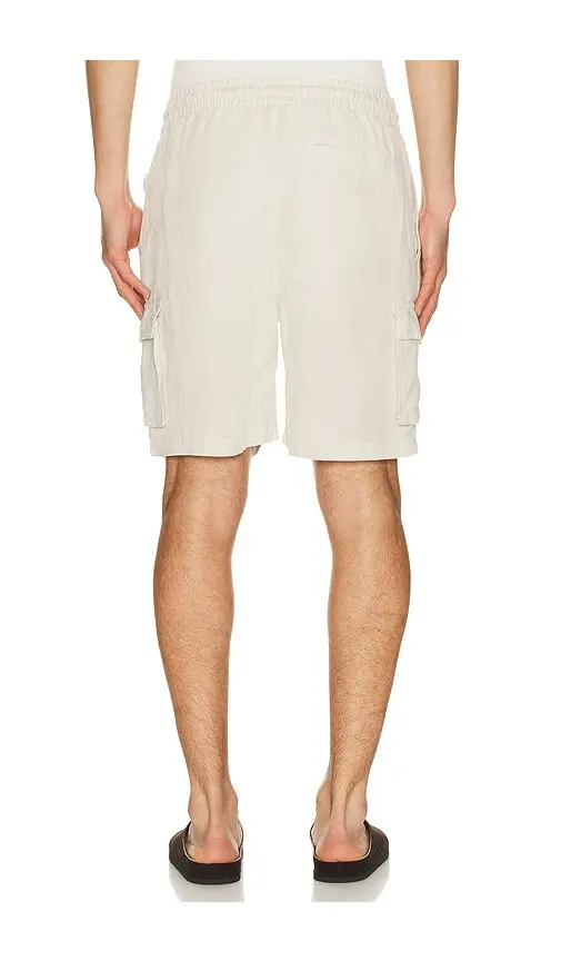 Onia Air Linen Pull-on Cargo Shorts - Stone