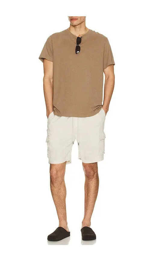 Onia Air Linen Pull-on Cargo Shorts - Stone