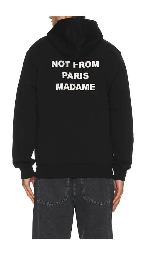 DRÃ´LE DE MONSIEUR Drôle De Monsieur "le Hoodie Slogan" Cotton Hoodie