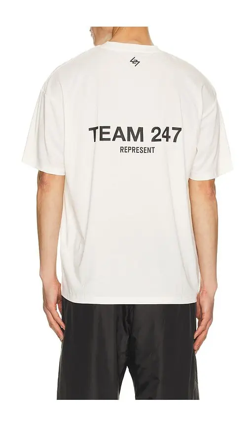 247 BY REPRESENT Team Oversized Tee In White
