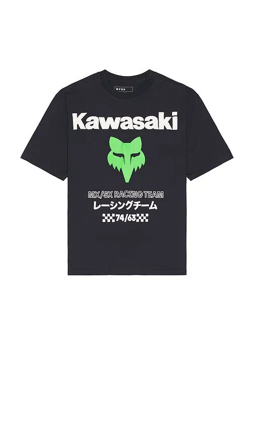 FOX RACING X Kawasaki Midweight Tee In Navy