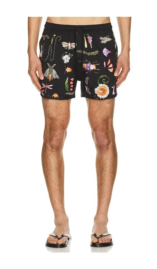 Agua Bendita Cassius Swim Trunks - Black