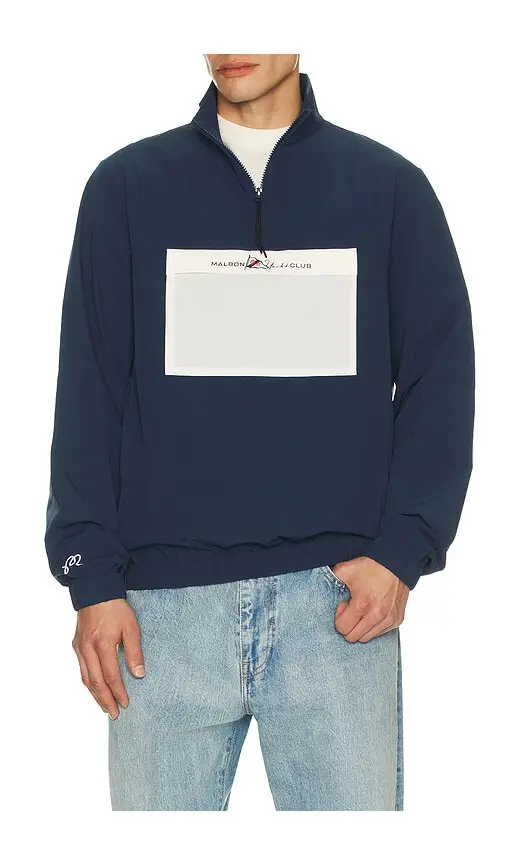 Malbon Cypress Yacht Club Anorak In Navy - 35% Off | Editorialist