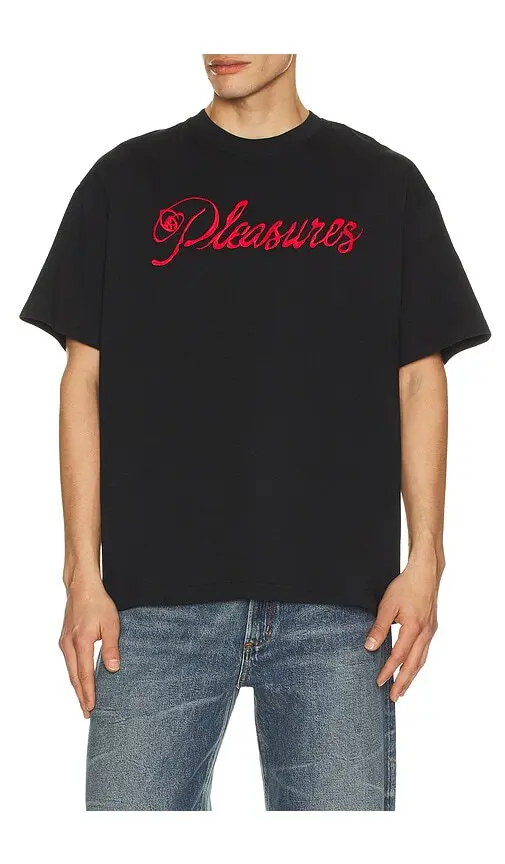 PLEASURES Scrawl T-shirt In ,red