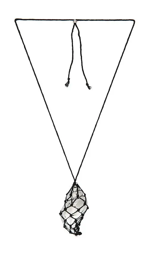 HEAVEN MAYHEM Sterling Necklace In Black - Black & Silver