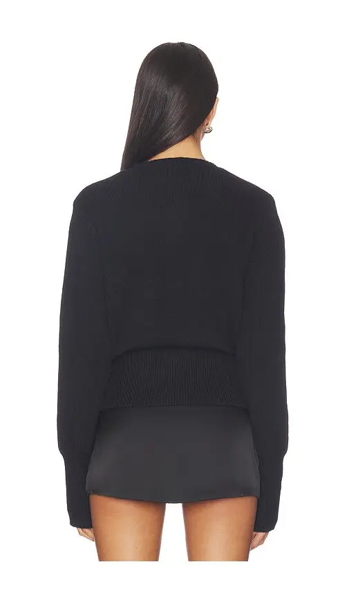 ALL THE WAYS Brittany Button-up Sweater - Black