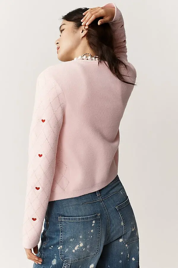 NVLT Embellished Heart Motif Jacket