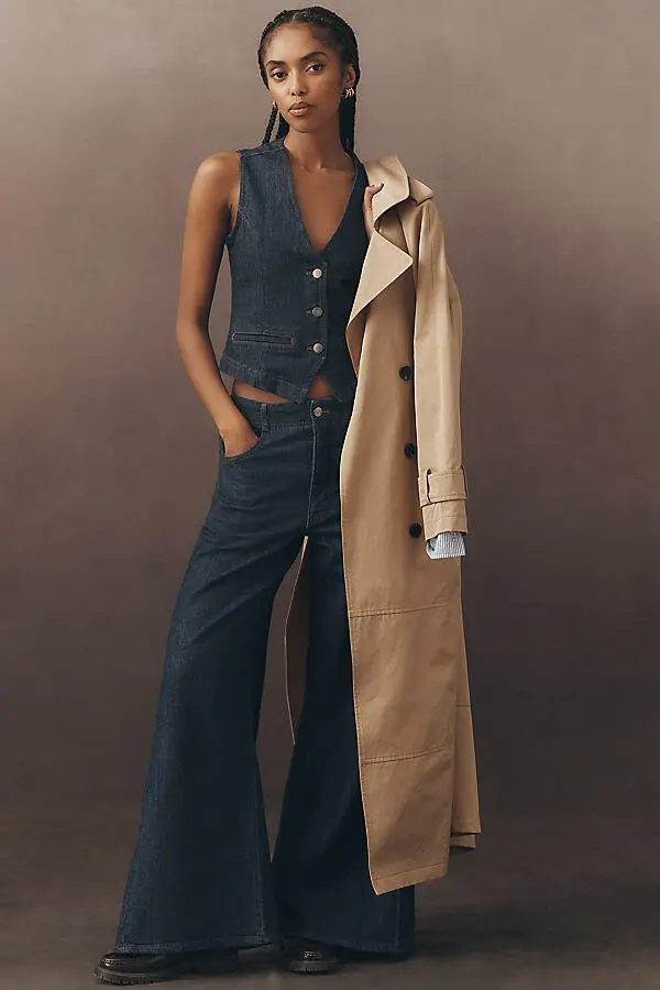 PILCRO Regenerative Cotton Denim Vest