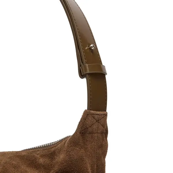 NOTHING WRITTEN Ht Suede Shoulder Bag - Caramel