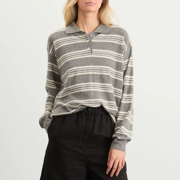NOTHING WRITTEN Kevin Stripe Pullover