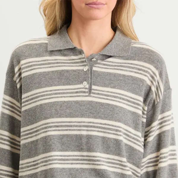 NOTHING WRITTEN Kevin Stripe Pullover