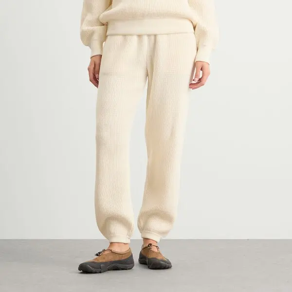 NOTHING WRITTEN Waffle Knit Pants