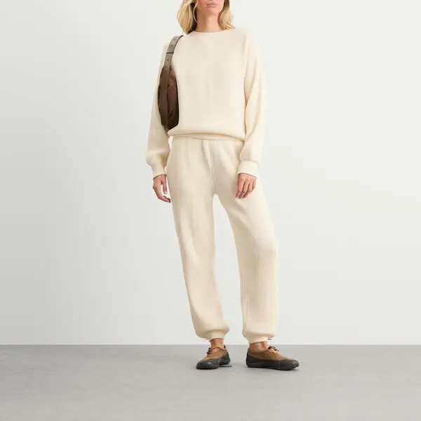 NOTHING WRITTEN Waffle Knit Pants