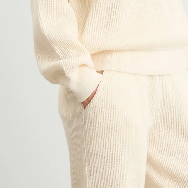 NOTHING WRITTEN Waffle Knit Pants