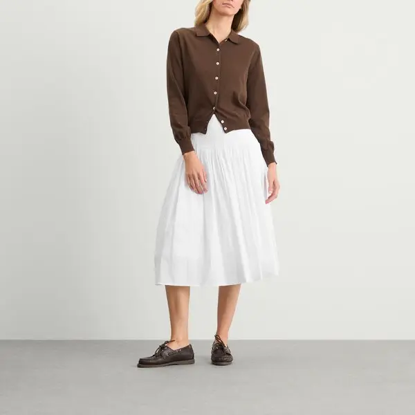 NOTHING WRITTEN Sherry Pleated Midi Skirt
