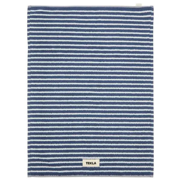 TEKLA Organic Terry Bath Mat - River Stripes