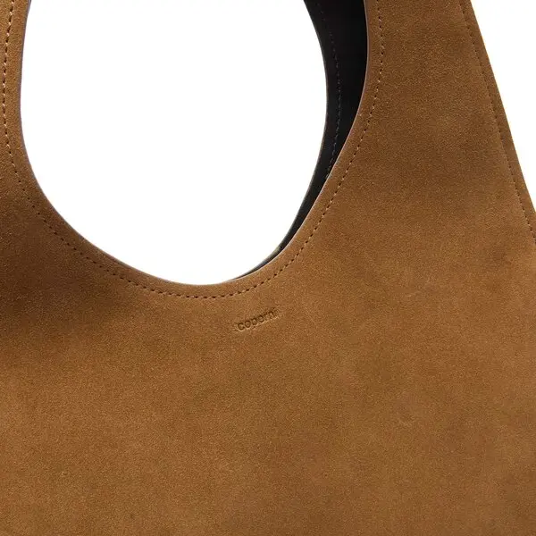 Coperni Double Heart Tote - Brown Dark