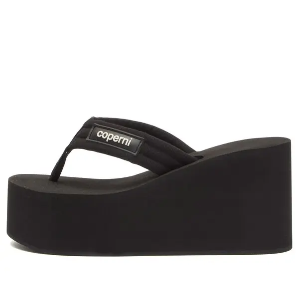 Coperni Wedge Platform Sandals - Black