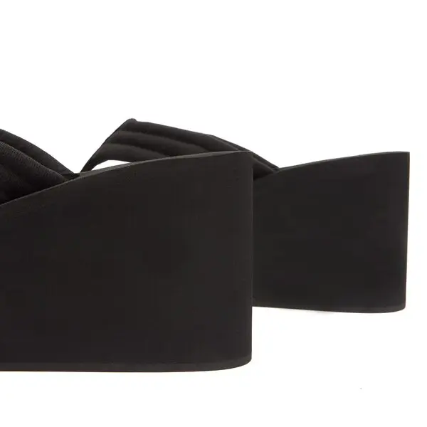 Coperni Wedge Platform Sandals - Black