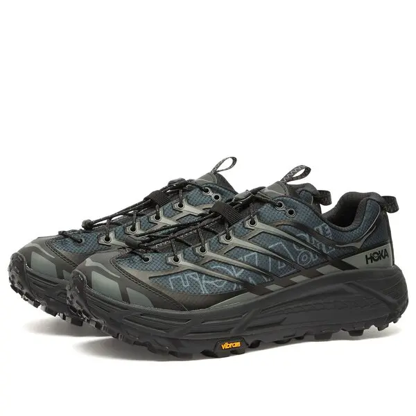Hoka One One Mafate Three2 Wordmark Sneakers - Black/outer Orbit