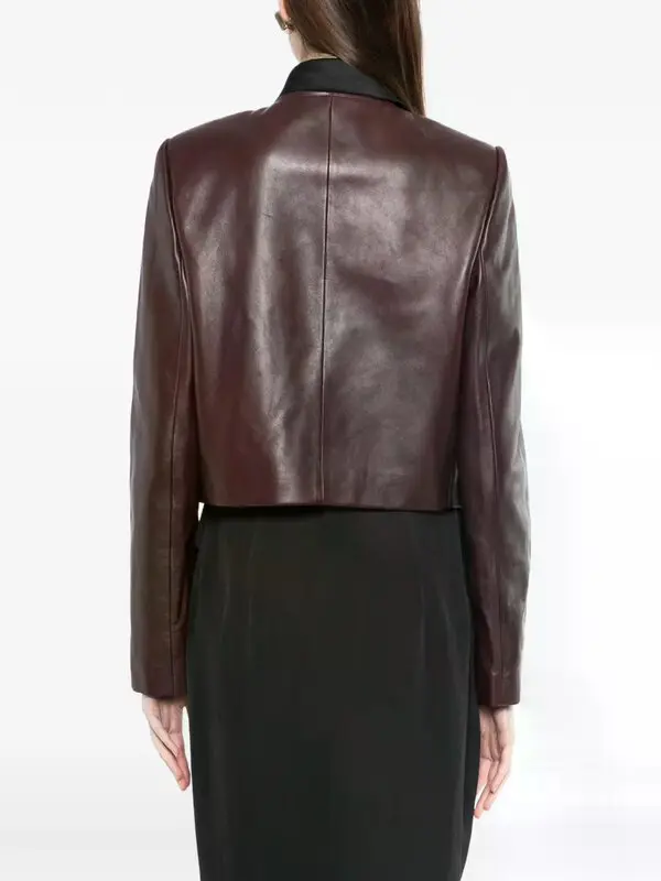 Versace Leather Zipped Jacket