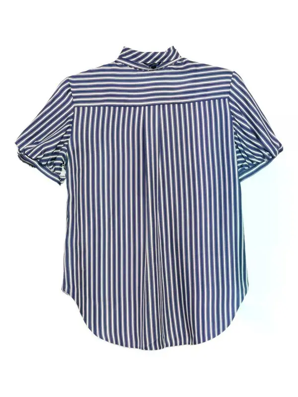Dice Kayek Striped Tie-neck Blouse