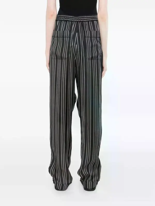 TOM FORD Striped Trousers - Black