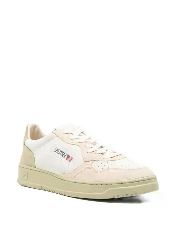 AUTRY Medalist Panelled Lace-up Sneakers - Neutrals