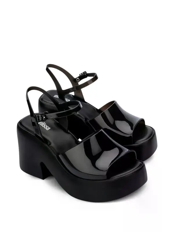 Melissa Lina Platform Sandals - Black