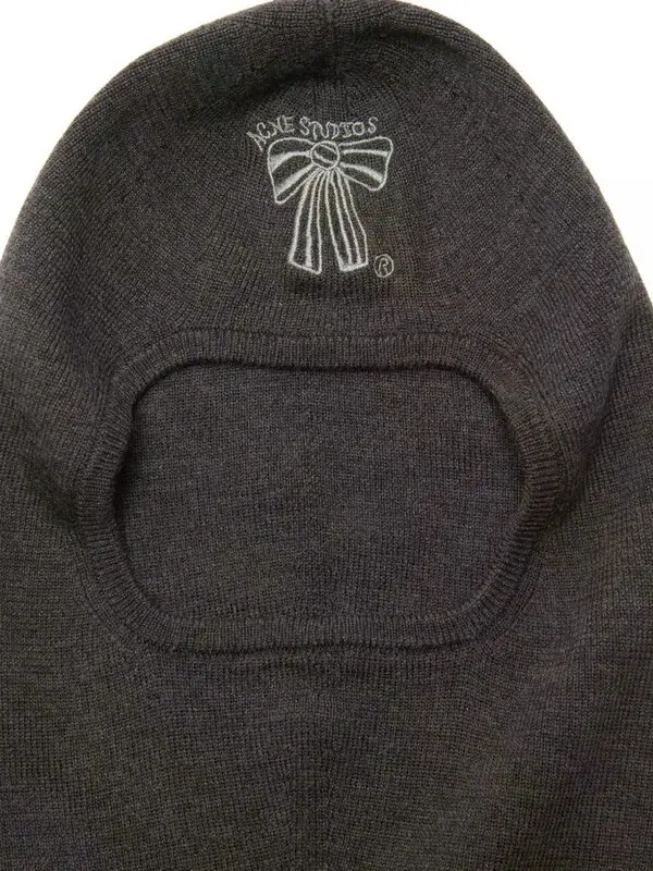 Acne Studios Balaclava With Bow Embroidery