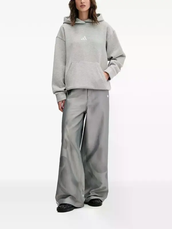 Adidas Stripe-detail Wide Leg Jeans