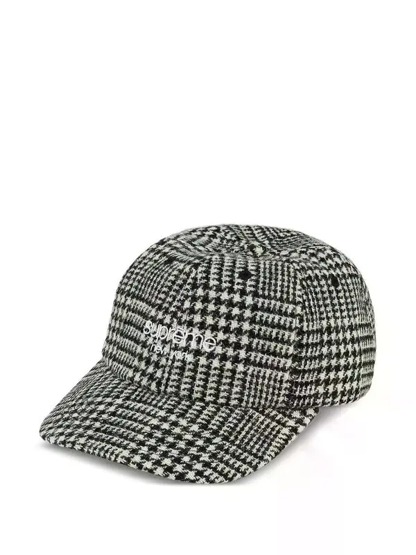 Supreme X Harris Tweed Logo Cap - Black