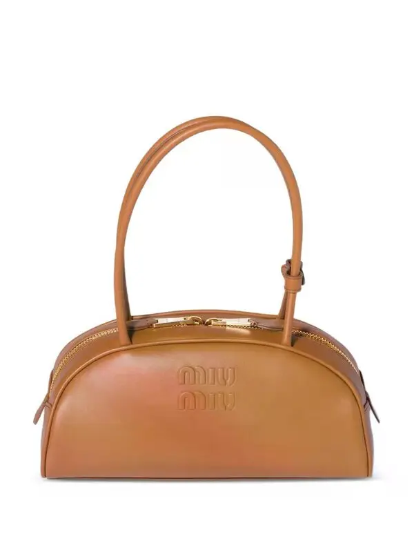 Miu Miu Leather Shoulder Bag - Brown