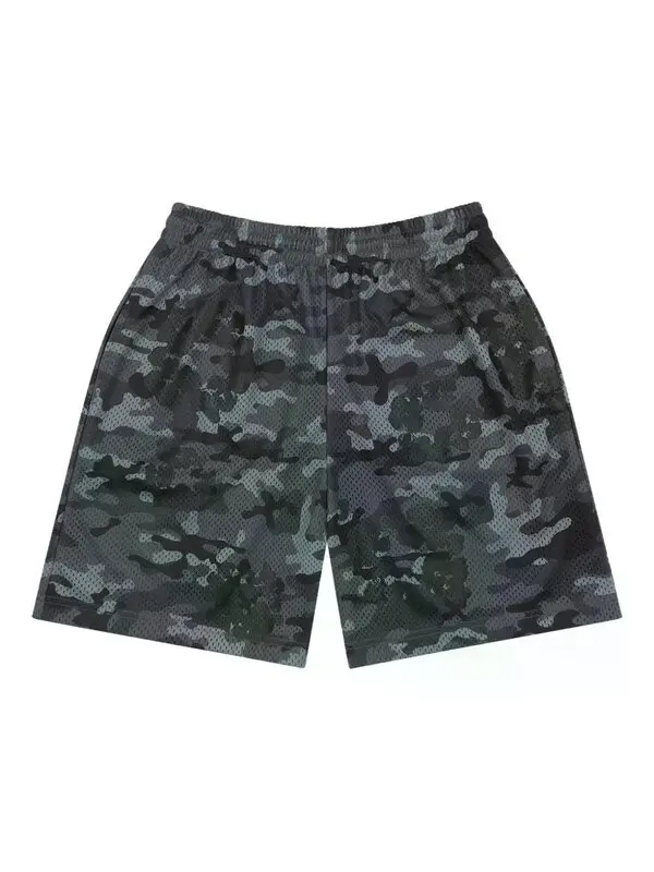 DENIM TEARS Camo Mesh Shorts - Black